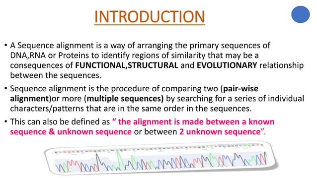 Sequence Alignment | PPTX