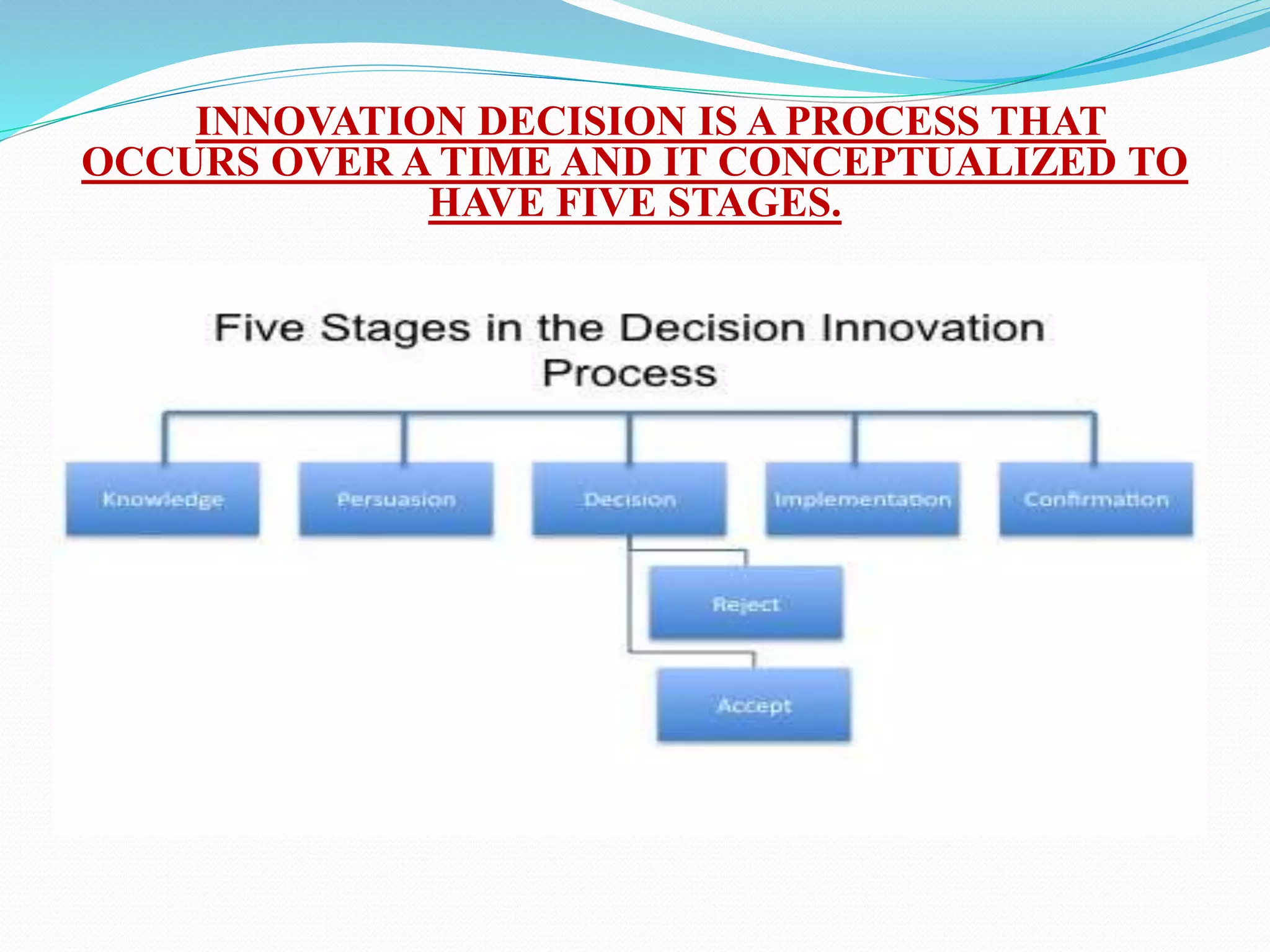 Innovation-Decision Process(A critical appraisal of the new formulation ...