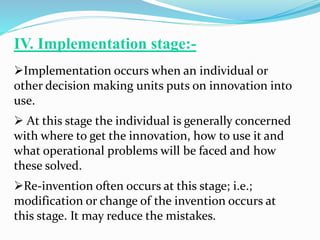 Innovation-Decision Process(A critical appraisal of the new formulation ...
