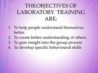 Laboratory and Sensitivity training in Management and Education | PPTX