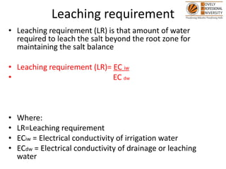 Poor quality water management | PPTX | Chemistry | Science