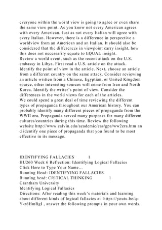 Poor Reasoning and Fallacies Cheat Sheet Appeal to the Pe.docx