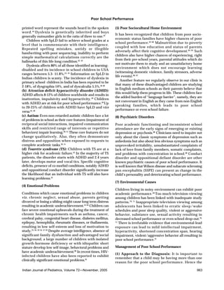 Poor school performance | PDF