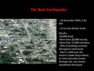 Bam Iran 2003 Earthquake | PPT