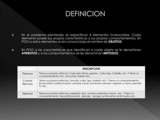 Terminologia de la POO | PPTX