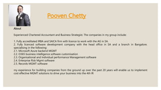 Pooven Chetty CEO at IGS Solutions | Pooven Chetty | PPTX