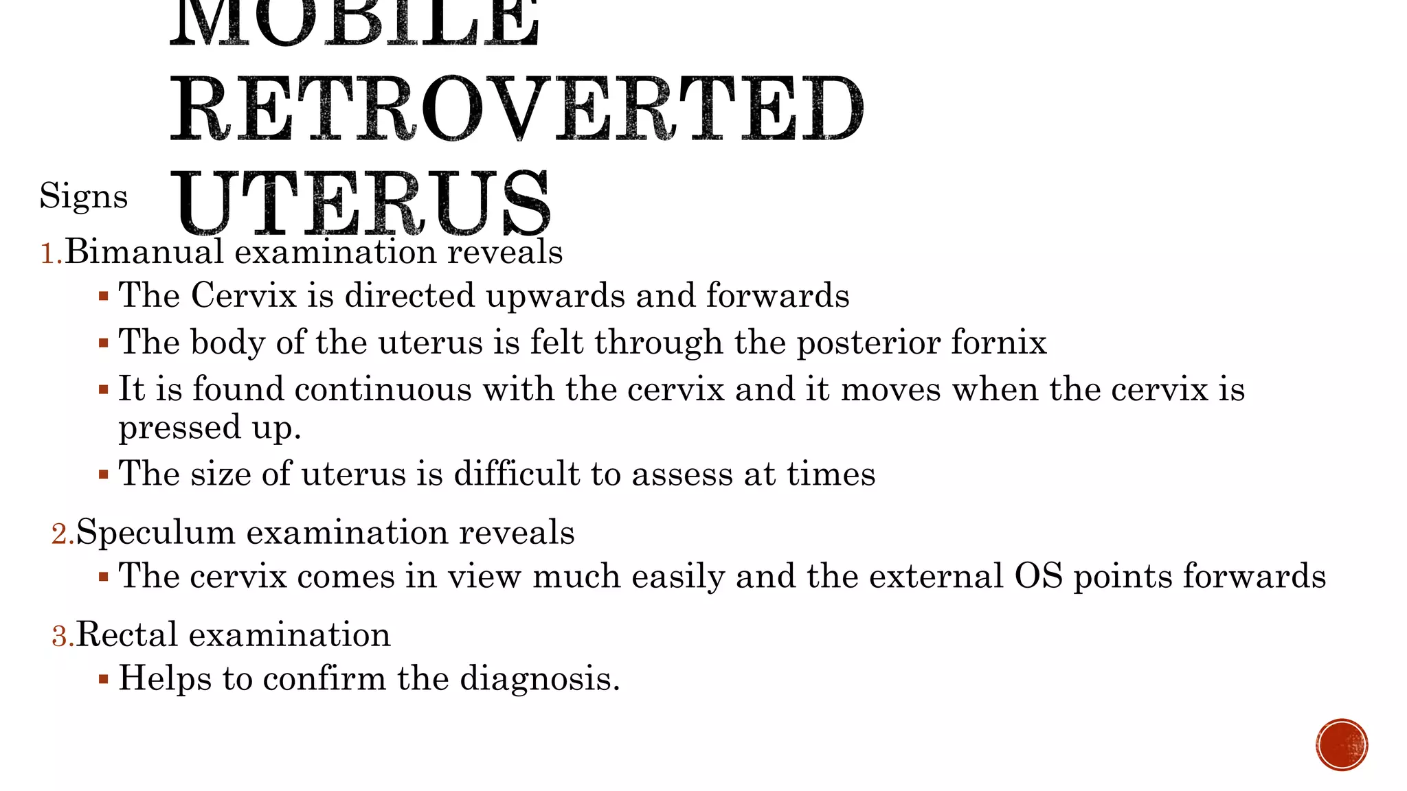 Retroverted uterus | PPTX