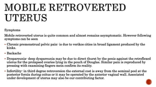 Retroverted uterus | PPTX