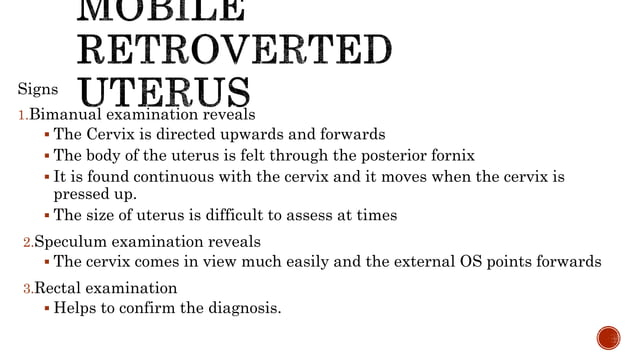 Retroverted uterus | PPT