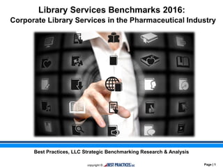 Library Services Benchmarks - Using Corporate Library Services in ...