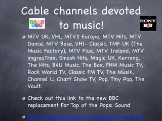 Pop Music On Tv | PPT