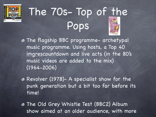 Pop Music On Tv | PPT