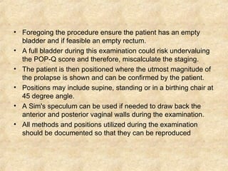 POP-Q-1.ppt for pelvic organ prolapse for | PPT