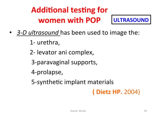 Pop q (new) | PDF | Reproductive Health | Diseases and Conditions