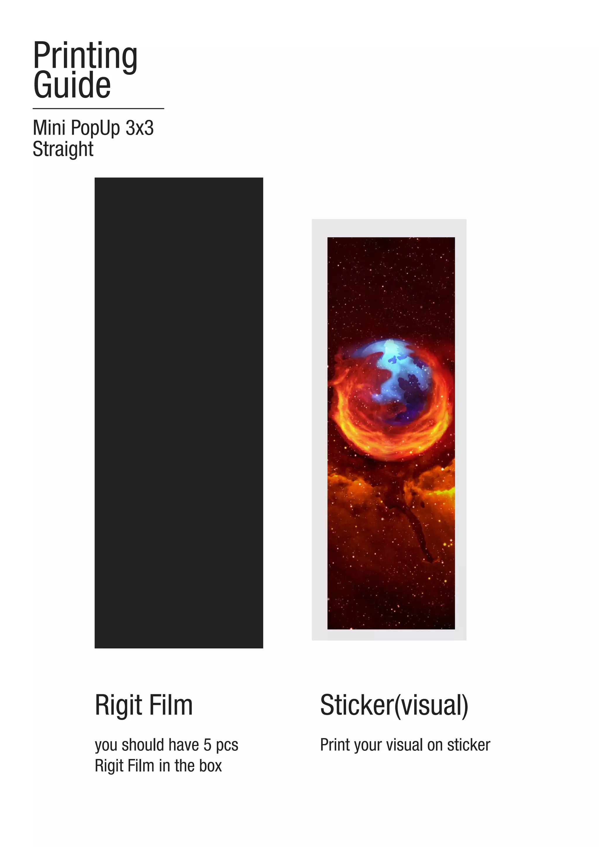 Pop up display system printing guide | PDF