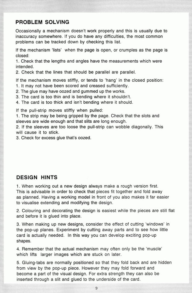 Pop up! a manual of paper mechanisms - duncan birmingham (tarquin books ...