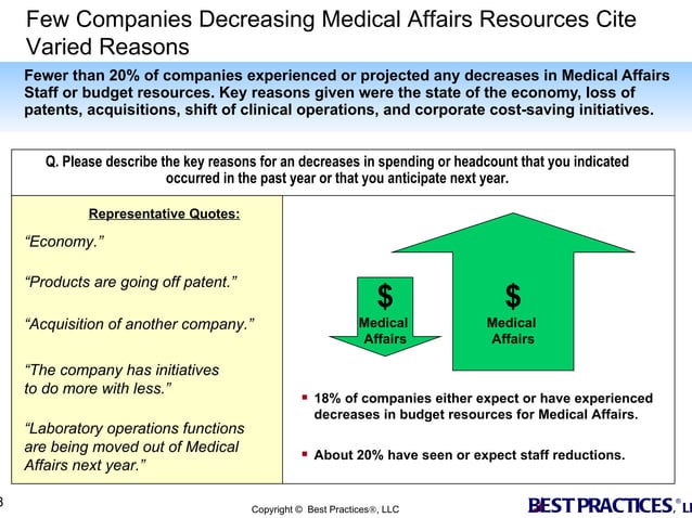 Medical Affairs Resources, Structures, & Trends Report Summary | PPT | Pharmaceutical Industry ...