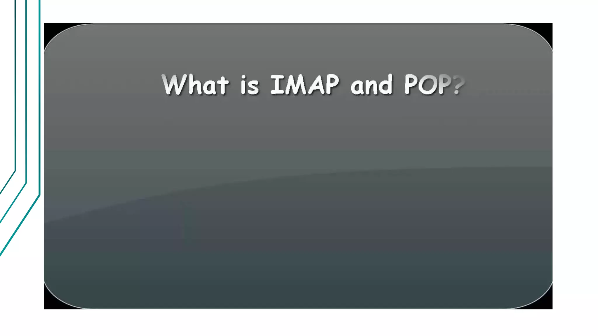 POP3 Post Office Protocol | PPTX