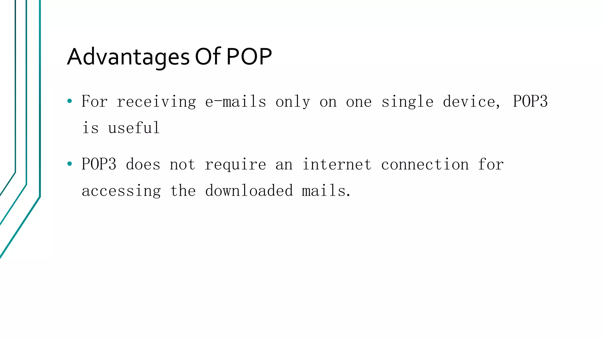POP3 Post Office Protocol | PPTX