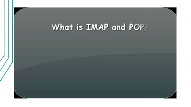 POP3 Post Office Protocol | PPTX