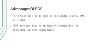 POP3 Post Office Protocol | PPTX