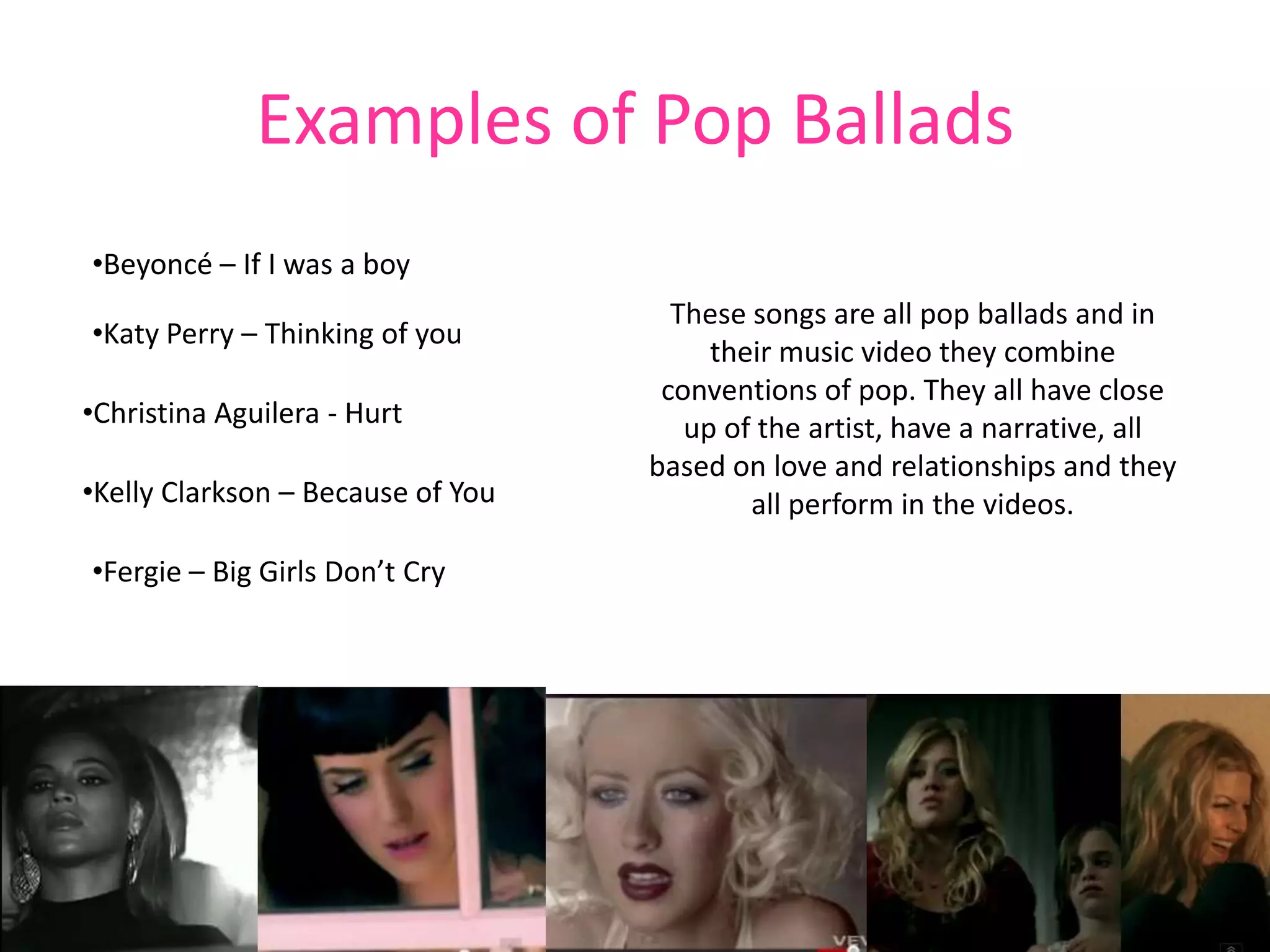 Pop and ballad music | PPTX