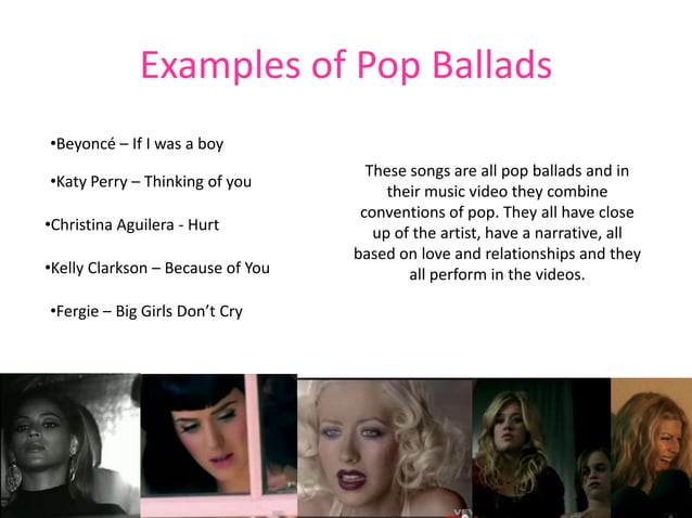 Pop and ballad music | PPTX | Contemporary Hits/Pop/Top 40 | Music