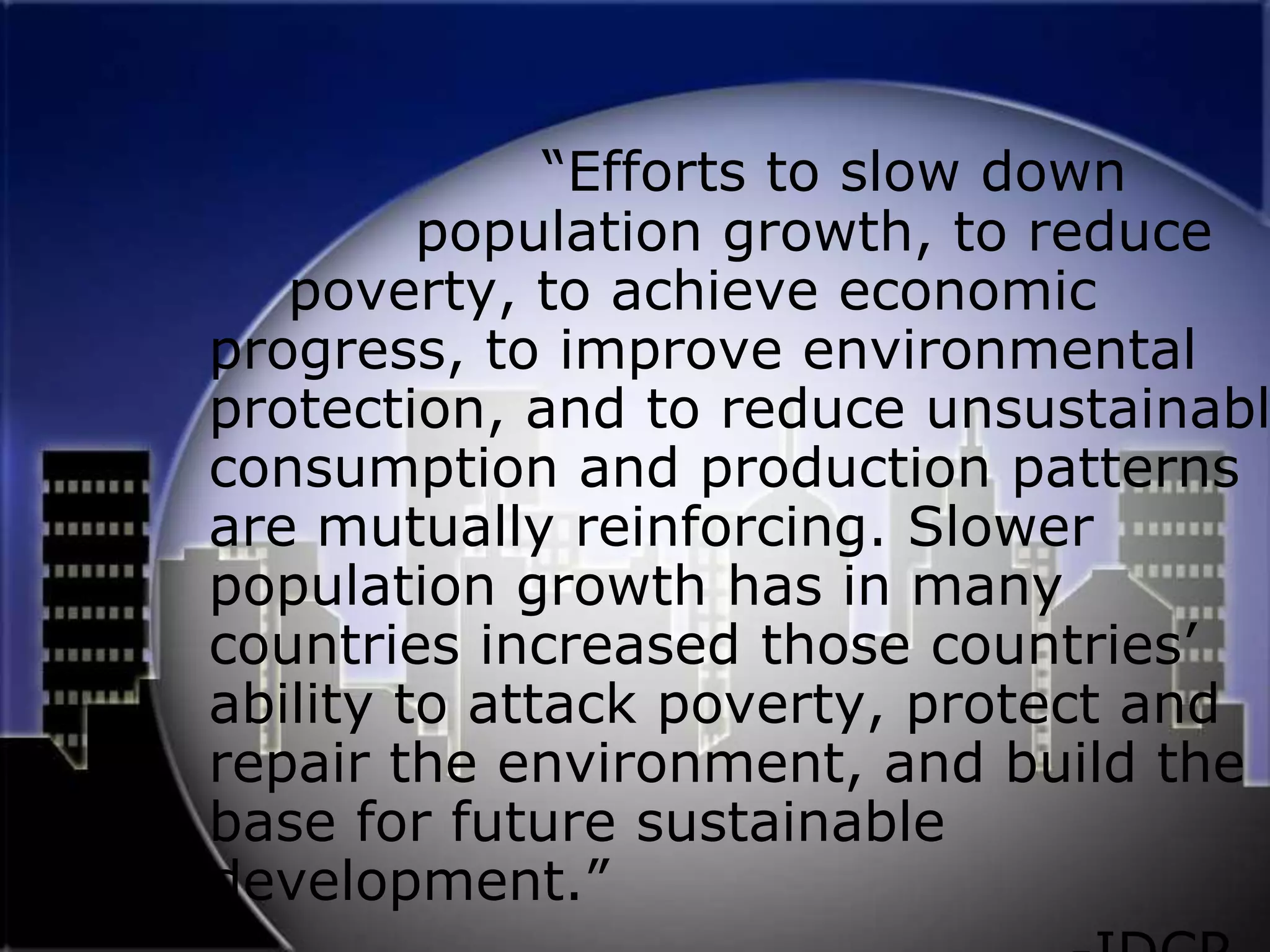 Human Population and the Environment | PPTX