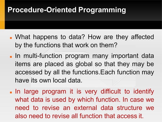 POP vs OOP Introduction | PPTX