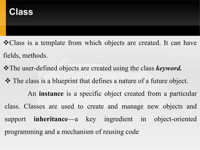 POP vs OOP Introduction | PPTX