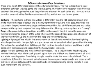 Pop and r&b differences | PPT
