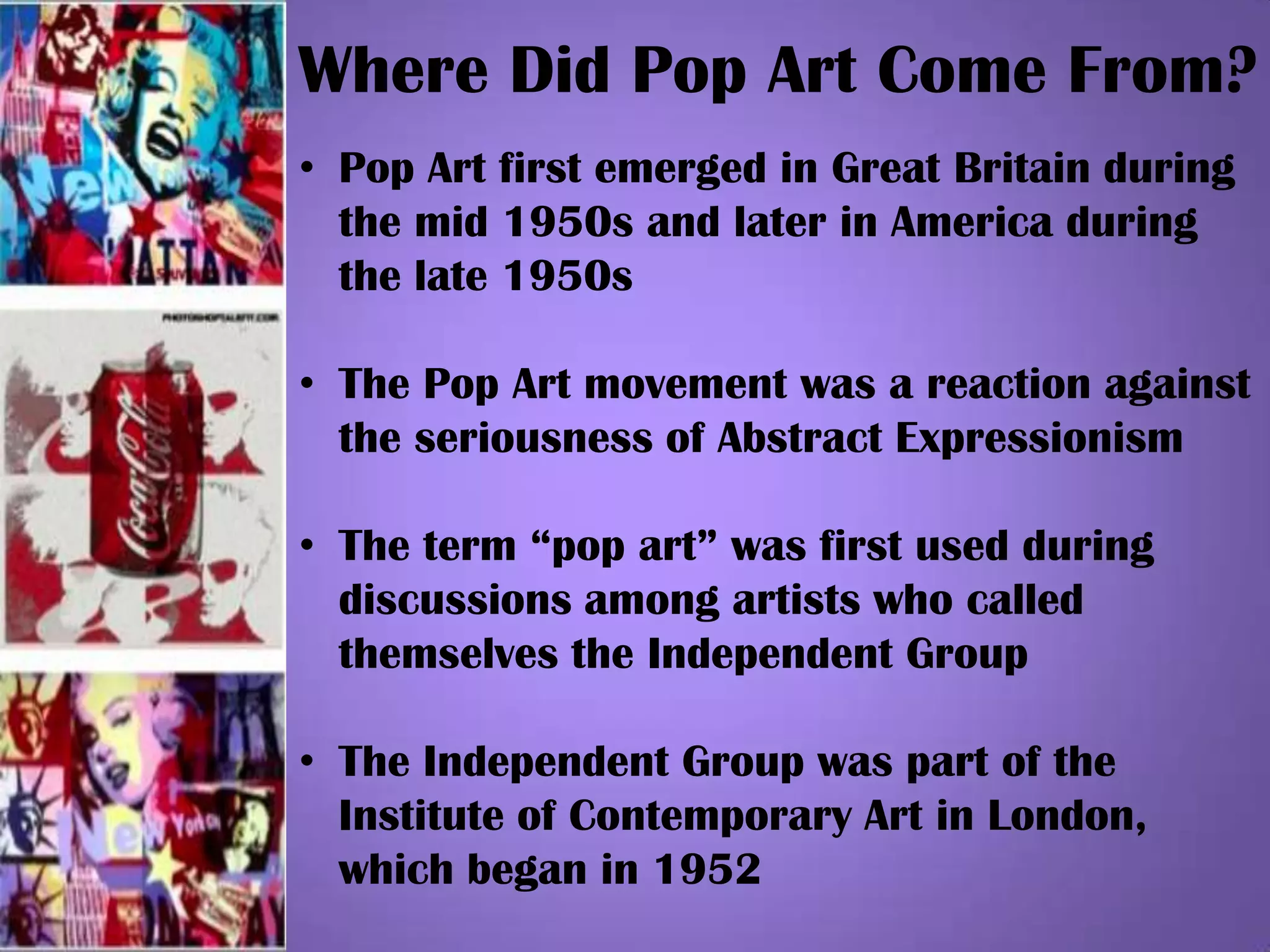 Pop Art--Final Project | PPTX