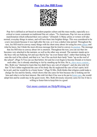 Pop Art Essay | PDF