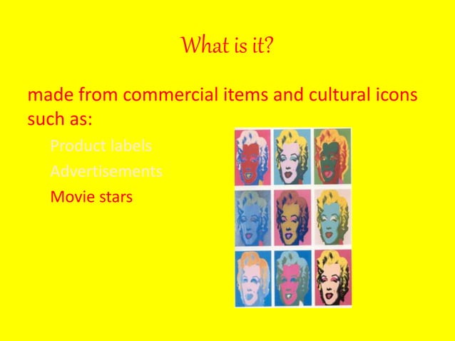 Pop art (name assignment) [autosaved] | PPTX