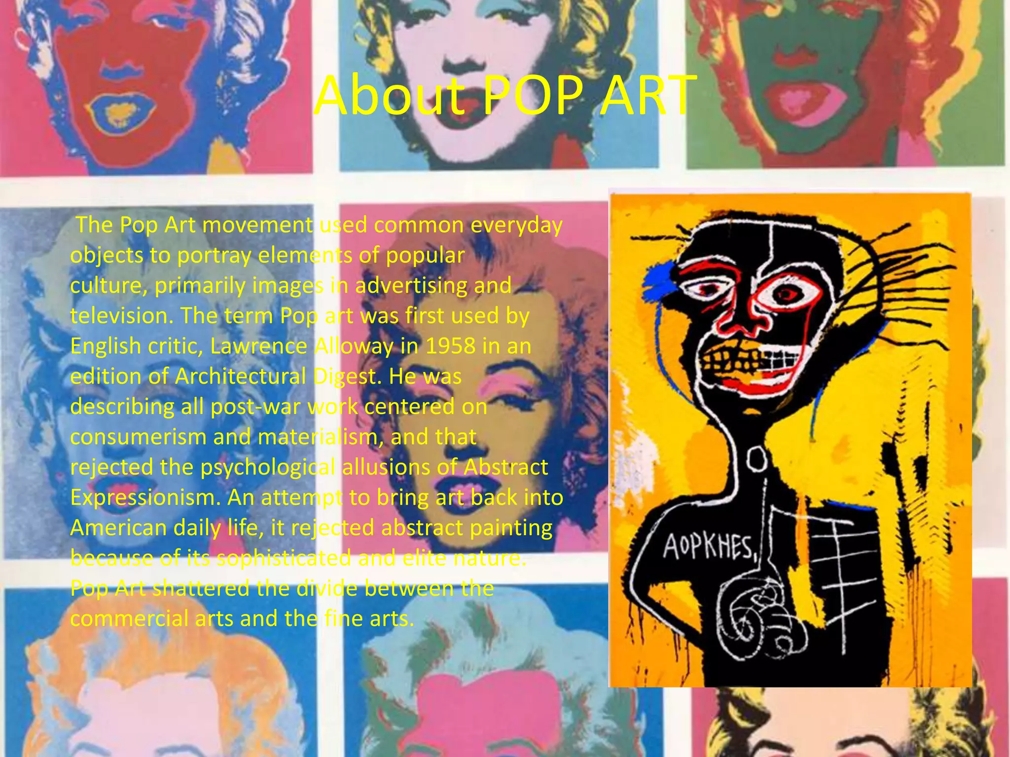 Pop art presentation | PPTX