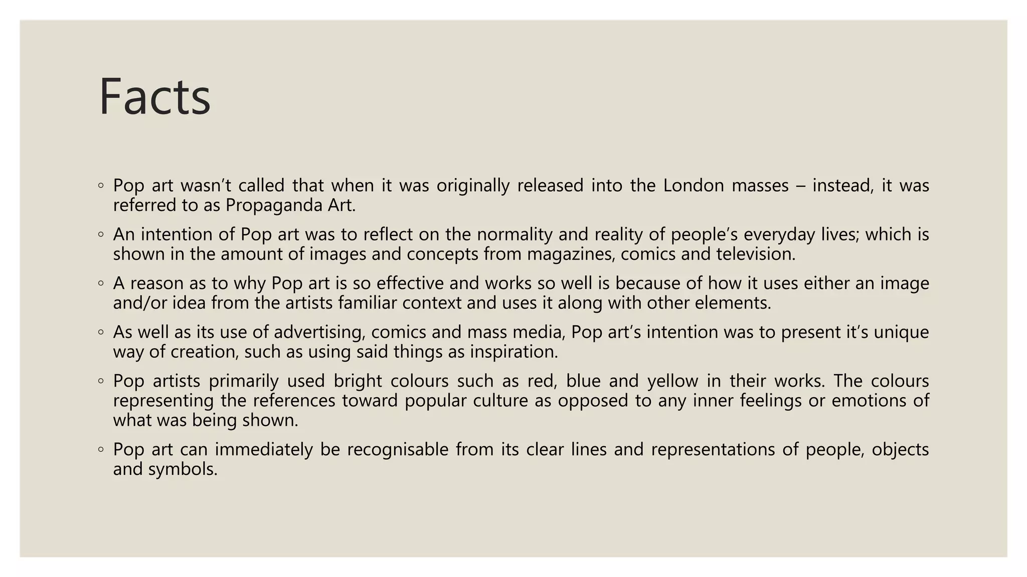 Pop art presentation | PPT