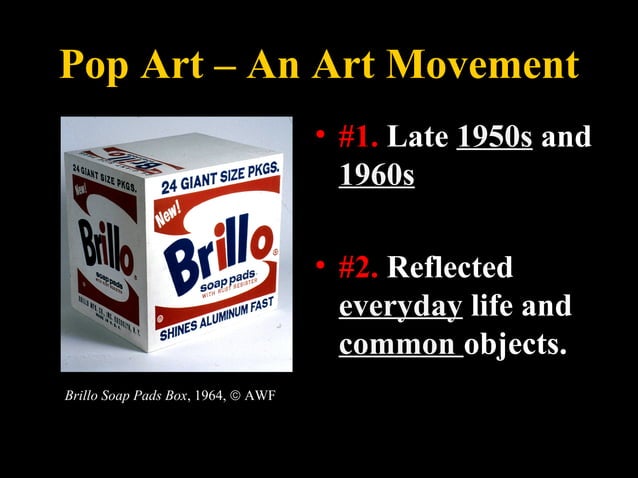 Pop art slideshow | PPT | Modern Art | Fine Art