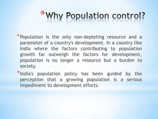 Population control | PPTX