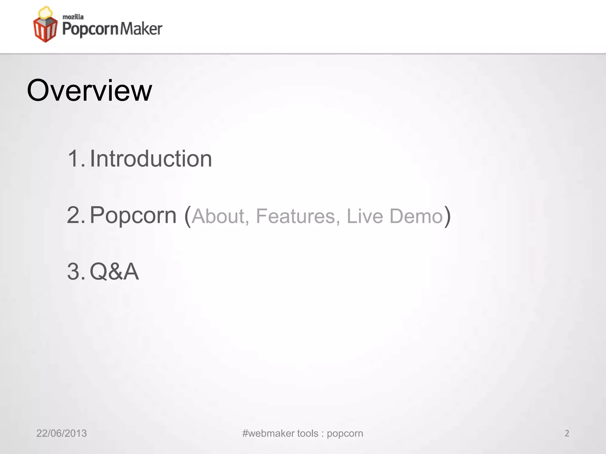 Introduction to Popcorn Maker | PPTX