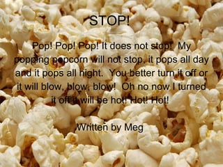 Popcorn Fun Poems And Procedures | PPT