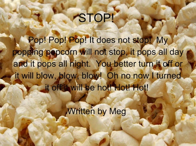 Popcorn Fun Poems And Procedures | PPT