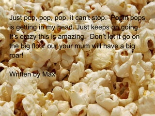 Popcorn Fun Poems And Procedures | PPT