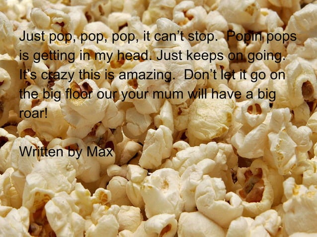 Popcorn Fun Poems And Procedures | PPT