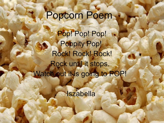 Popcorn Fun Poems And Procedures | PPT