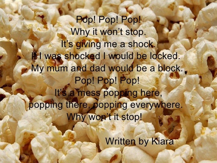 Popcorn Fun Poems And Procedures