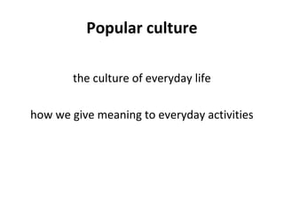 Pop culture English | PPT