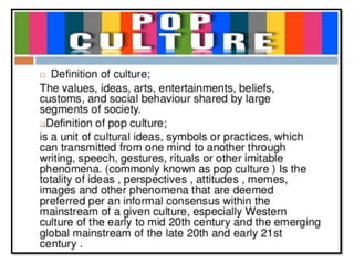 Pop Culture Lesson 1 | PPT