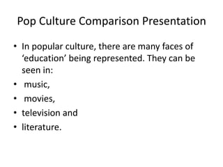 Pop culture presentation | PPT