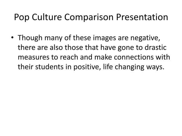 Pop culture presentation | PPT