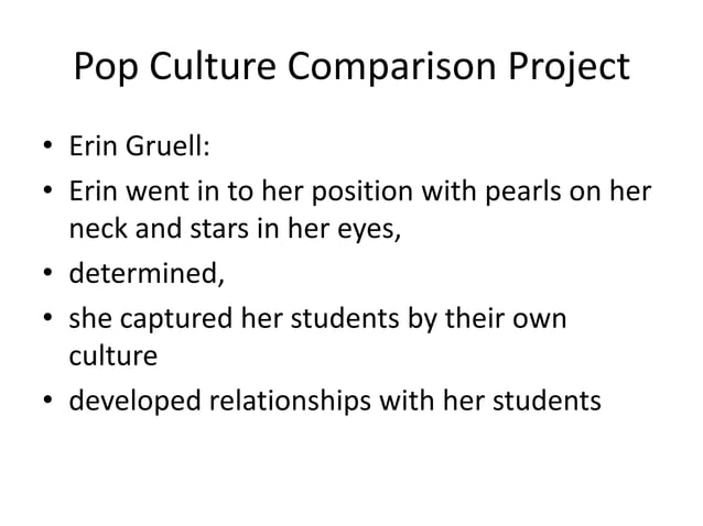 Pop culture presentation | PPT